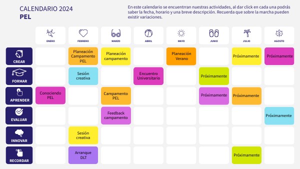 Calendario 2024 PEL | Genially