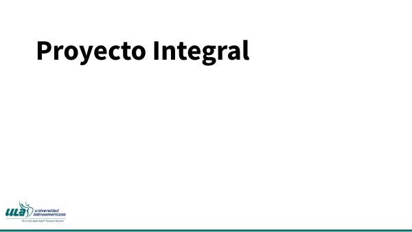 PROYECTO INTEGRAL MARCO TEORICO | Genially
