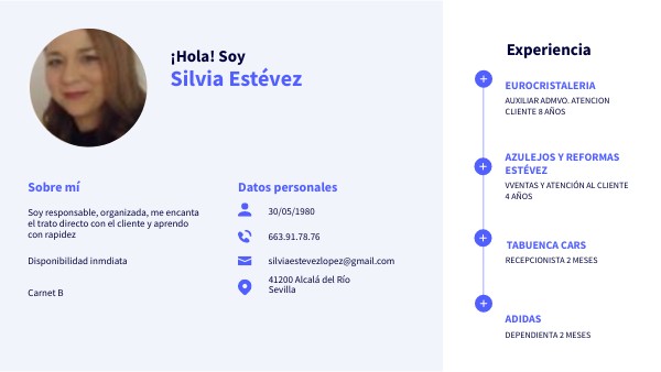 CV SILVIA | Genially