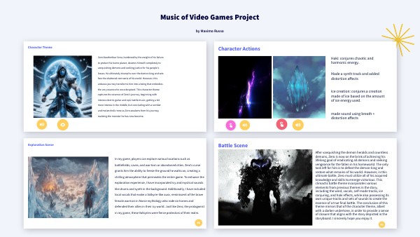 Music of Video Games Storyboard