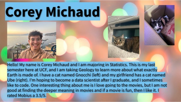 Corey Michaud Introduction