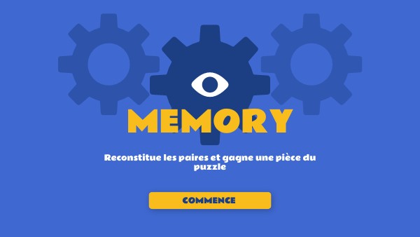 MEMORY GAME un peu perdu