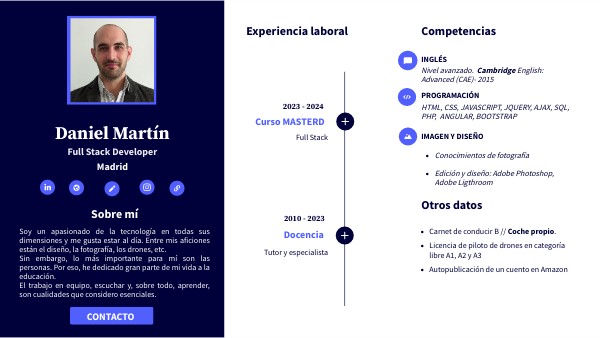 CV DANIEL MARTÍN