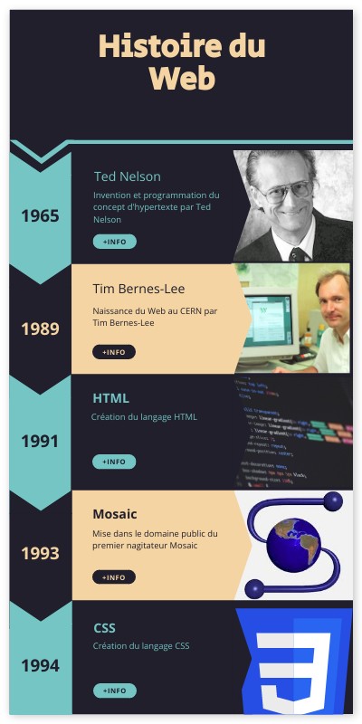 Projet SNT histoire du web | Genially