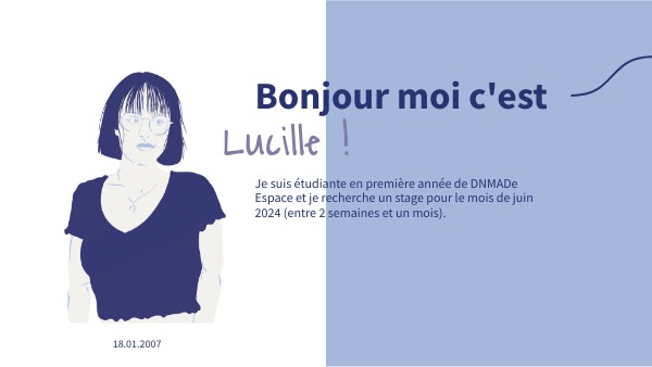 BOUTON Lucille CV animé