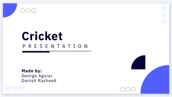 FE - Cricket Presentation