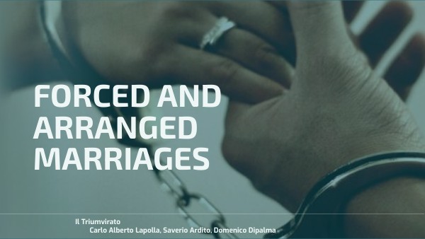 Arranged and forced marriages | Genially