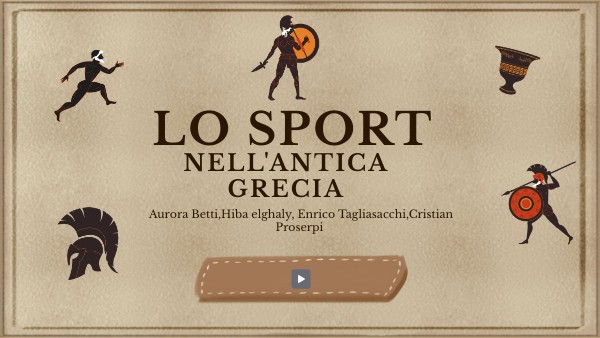 lo sport nell'antica grecia | Genially