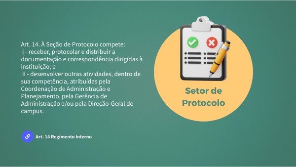 Setor de Protocolo | Genially