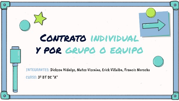 Contrato individual y colectivo | Genially