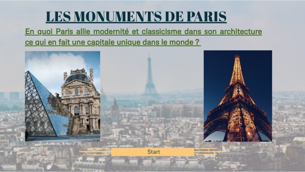 les monuments de paris