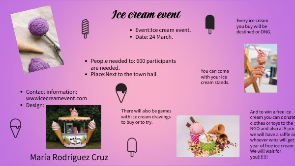 Ice cream event | Genially