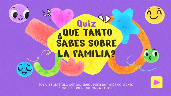 Quiz ¿Que sabes sobre la familia?