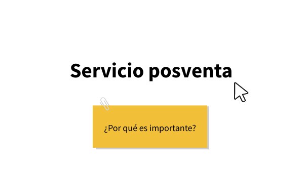 Servicio posventa