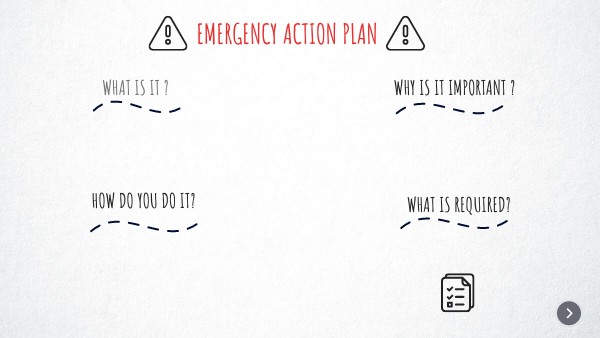 emergency action plan | Genially