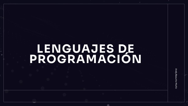 Lenguajes de Programación | Genially
