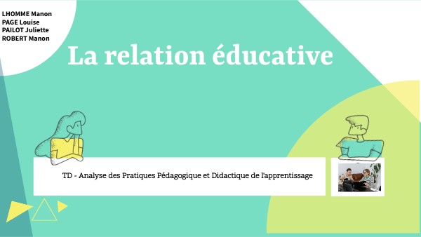 La relation éducative. | Genially