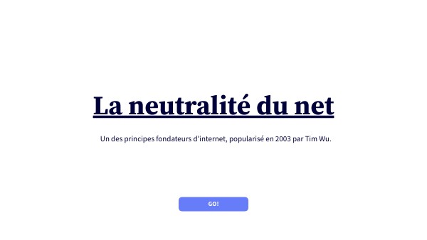 Présentation neutralité du net