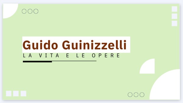 Guido Guinizzelli | Genially