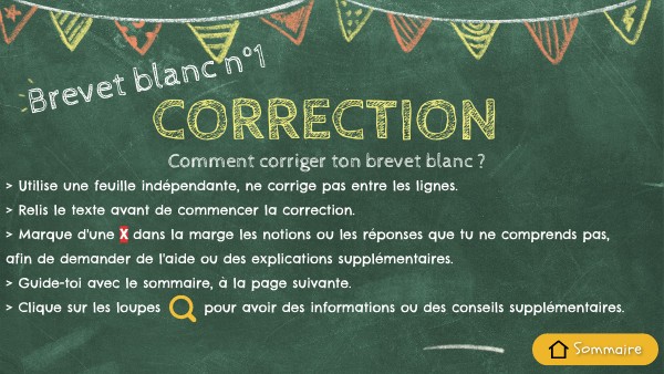 Correction DNB n°1 | Genially