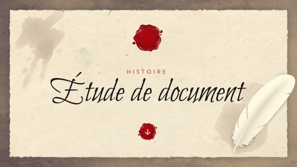 Sujet étude de document | Genially