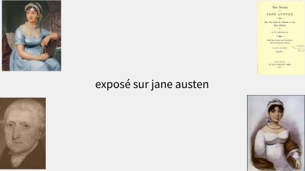 expose jane austin | Genially