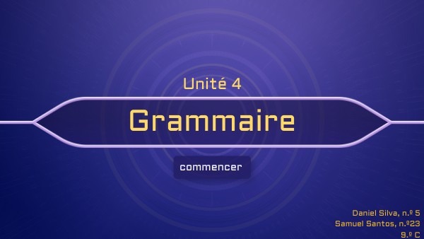 Quiz Grammaire millionnaire | Genially
