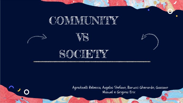 Community VS Society | Genially
