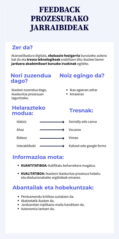 Feedback prozesurako jarraibideak | Genially
