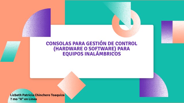 consolas para gestión de control