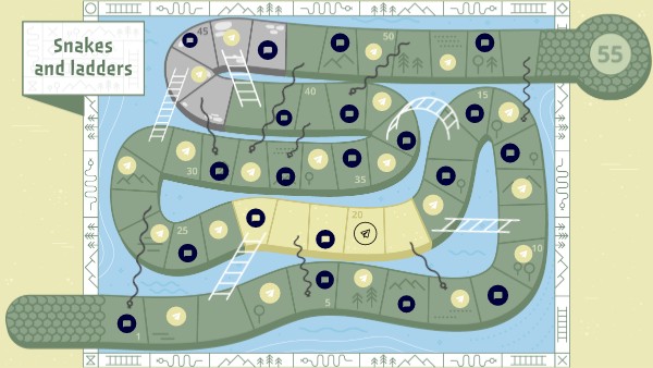 Snakes and Ladders board game