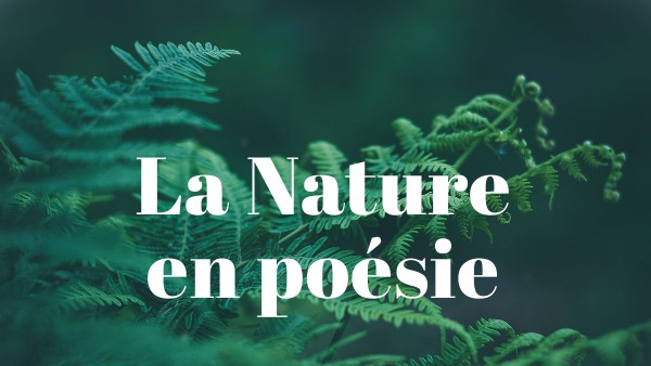 la nature en poésie