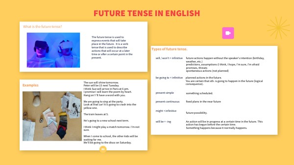 Future tense in English | Genially