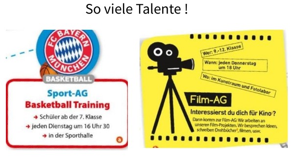 Lektion 7: So viele Talente