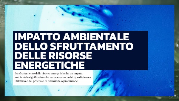 IMPATTO AMBIENTALE | Genially