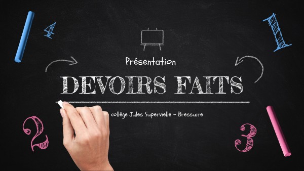 Présentation Devoirs faits pour les Professeurs | Genially