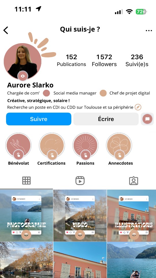CV interactif Aurore Slarko - Qui suis-je