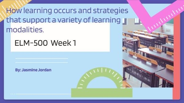 How learning occurs and strategies that support a variety of learning ...