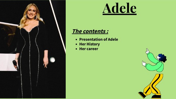 Présentation Adele | Genially