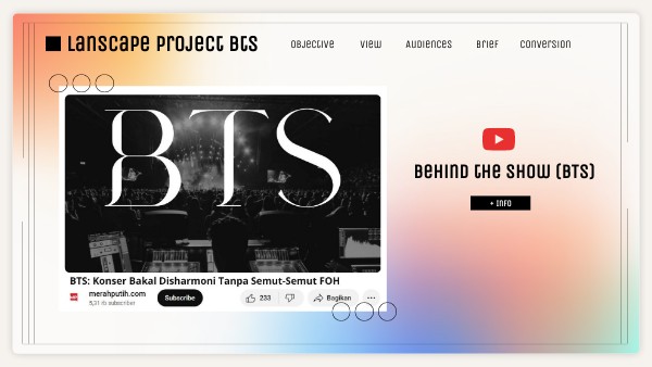 BEHIND THE SHOW BTS | Genially