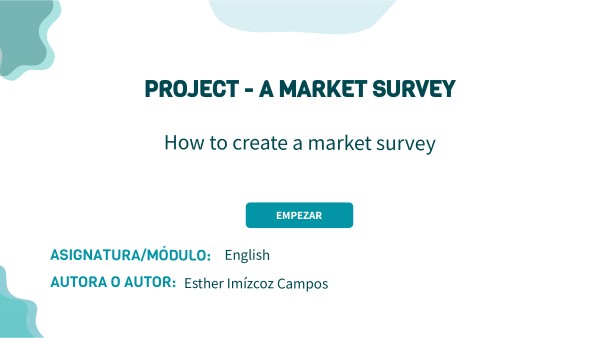 Project - Market Survey