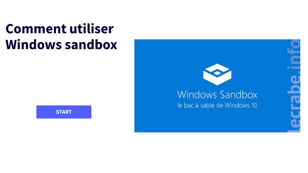 tuto Windows Sandbox | Genially