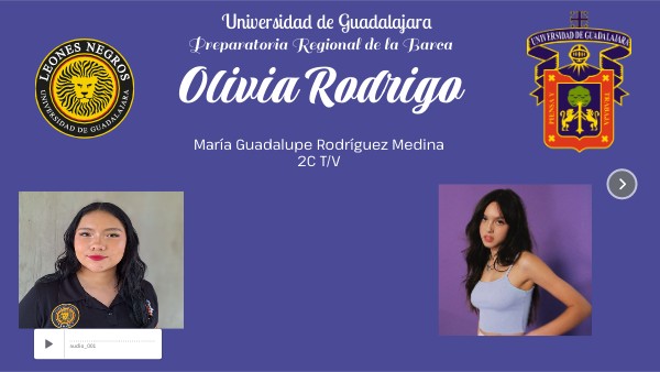 Presentacion de Olivia Rodrigo | Genially