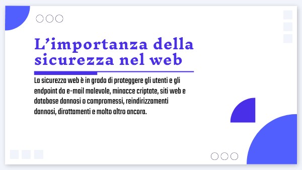 sicurezza nel web