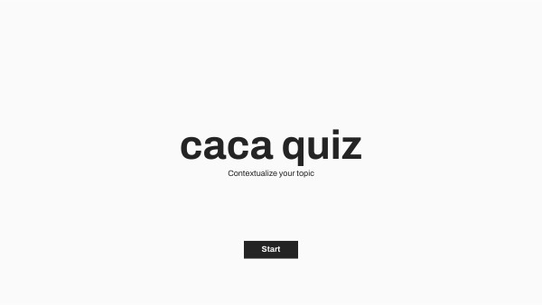 Minimal quiz