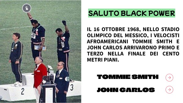 Olimpiadi 1968 T. Smith e J. Carlos | Genially