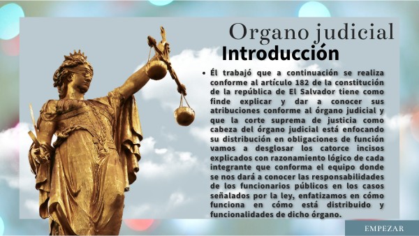 PRESENTACIÓN ORGANO JUDICIAL | Genially