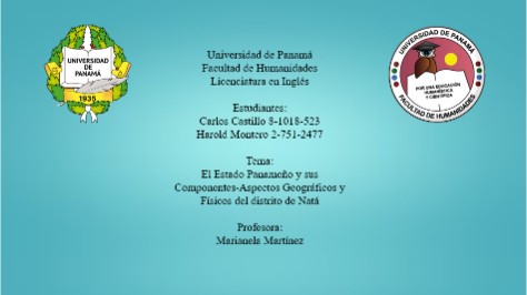 Distrito de Natá de los Caballeros | Genially