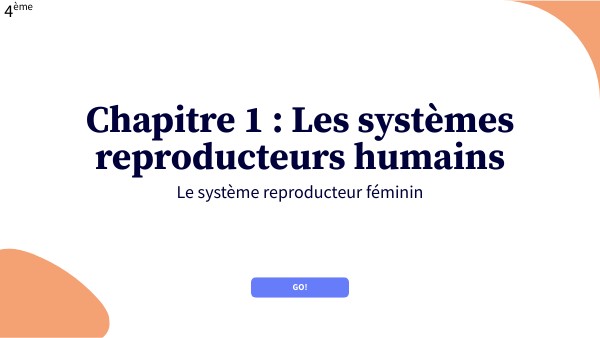 Chapitre 1 : les systèmes reproducteurs humains
