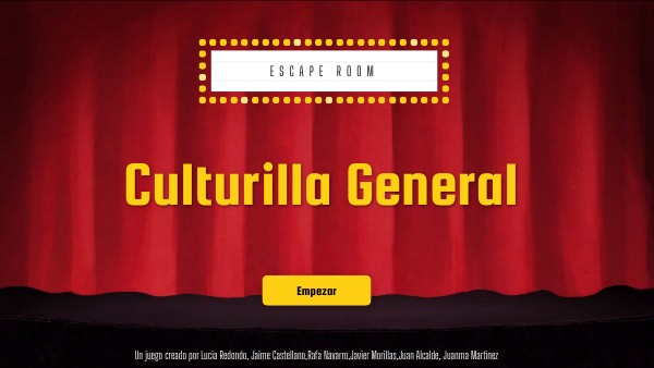 ESCAPE ROOM cultura general | Genially